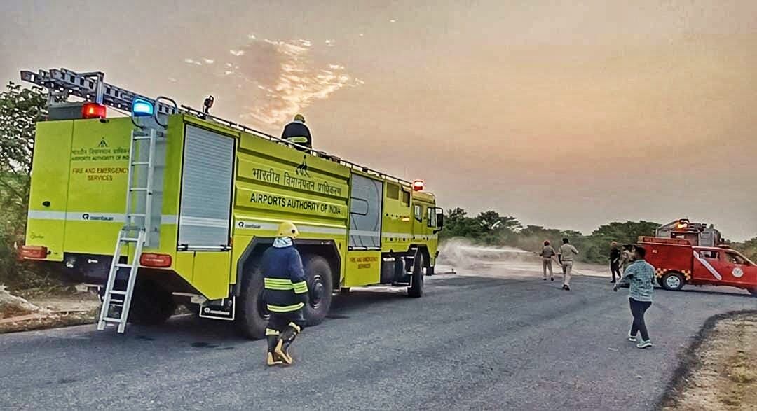 Full-scale emergency drill conducted at Rupsi Airport