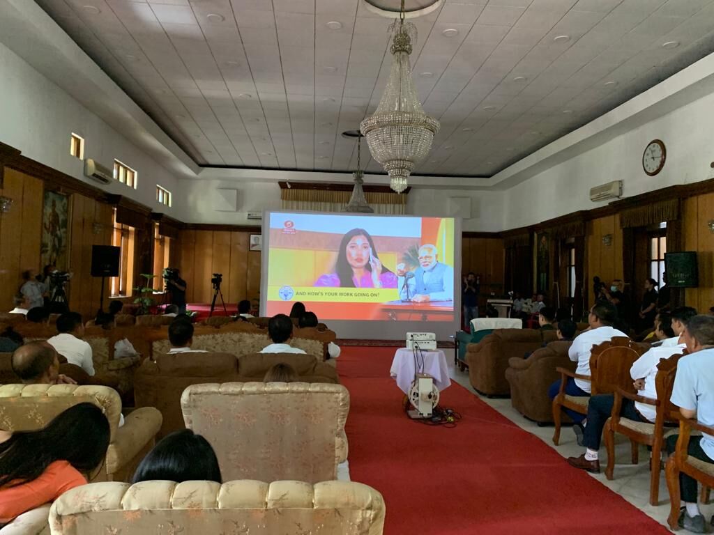 Manipur: Screening of 100th episode of Mann Ki Baat at Raj Bhavan