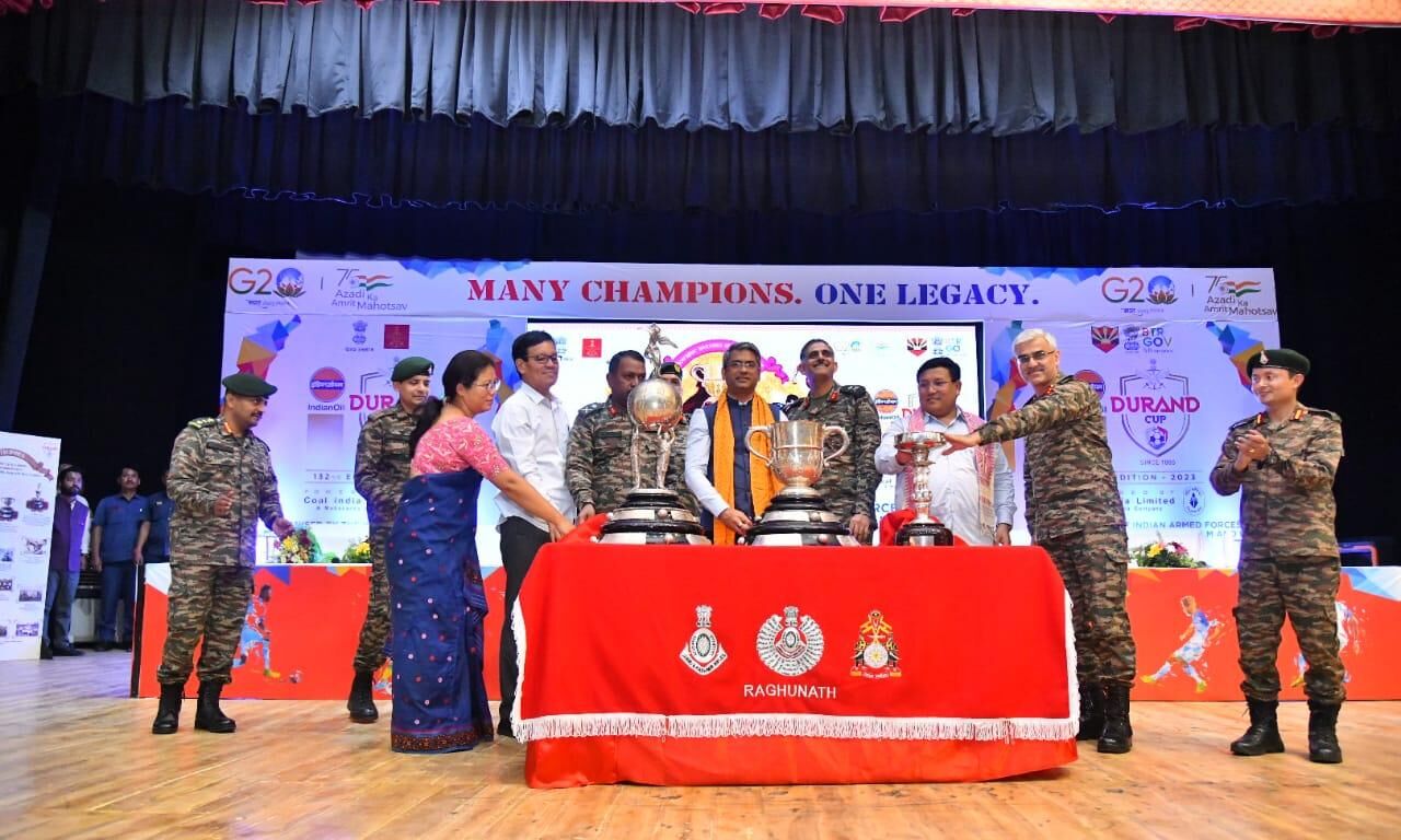 Durand Cup Trophies unveiled in Kokrajhar