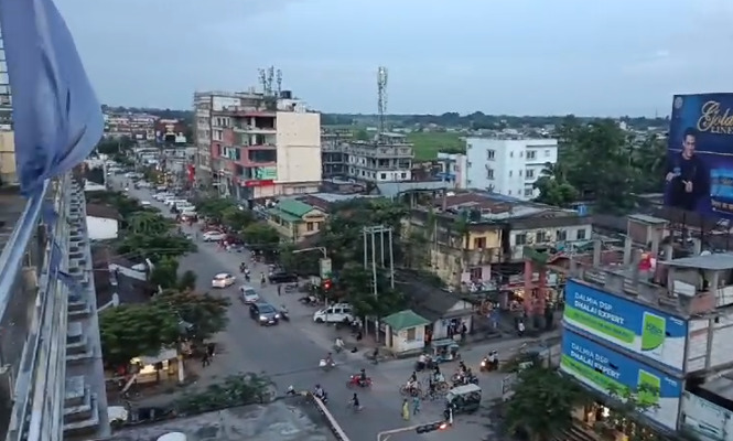 People of Biswanath celebrate after getting back district status