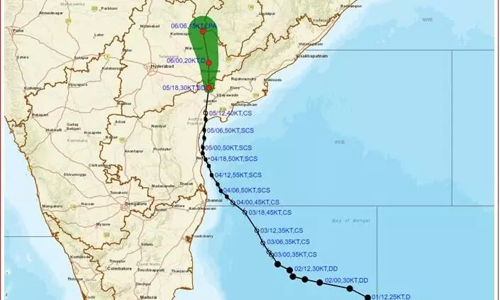 Cyclone Michaung weakens after heavy damage in Tamil Nadu and Andhra Pradesh