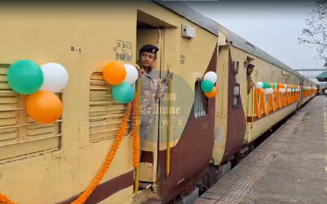 Assam: Special train to Ayodhya Ram Mandir flagged off from Dhemaji