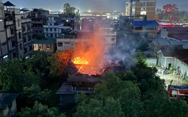 Manipur: Ex-IAS officer’s house burnt down in major fire in Imphal