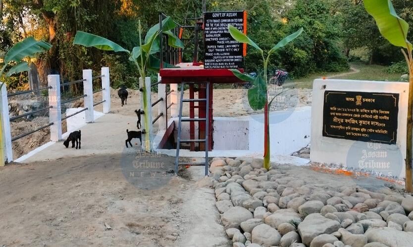 Sluice gate installation in Bajali: A boon for local farmers