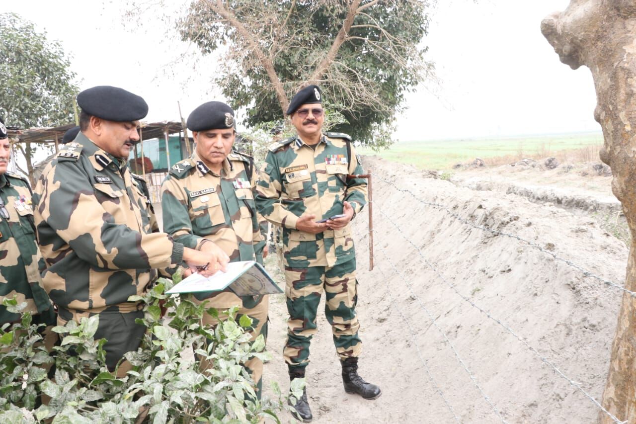 BSF ADG assesses international border security situation in Coochbehar ...