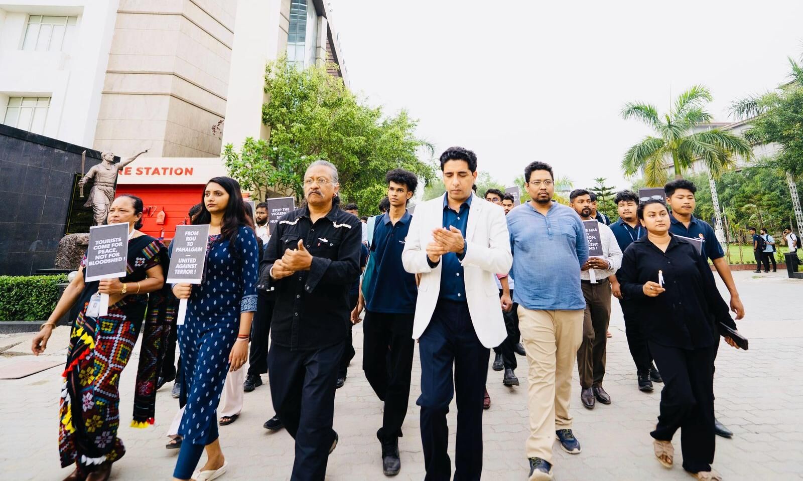RGU students & faculty Held protest march over Pahalgam attack in Guwahati