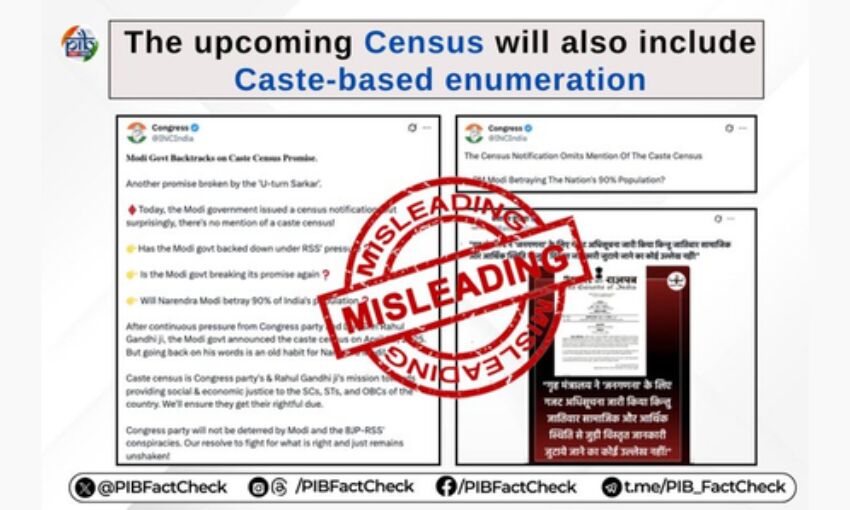 Govt debunks reports claiming caste enumeration not included in Census 2027