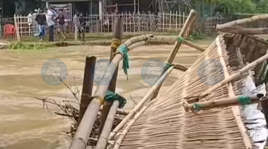 Cachar connectivity crisis deepens as bamboo bridge over Harang washed away